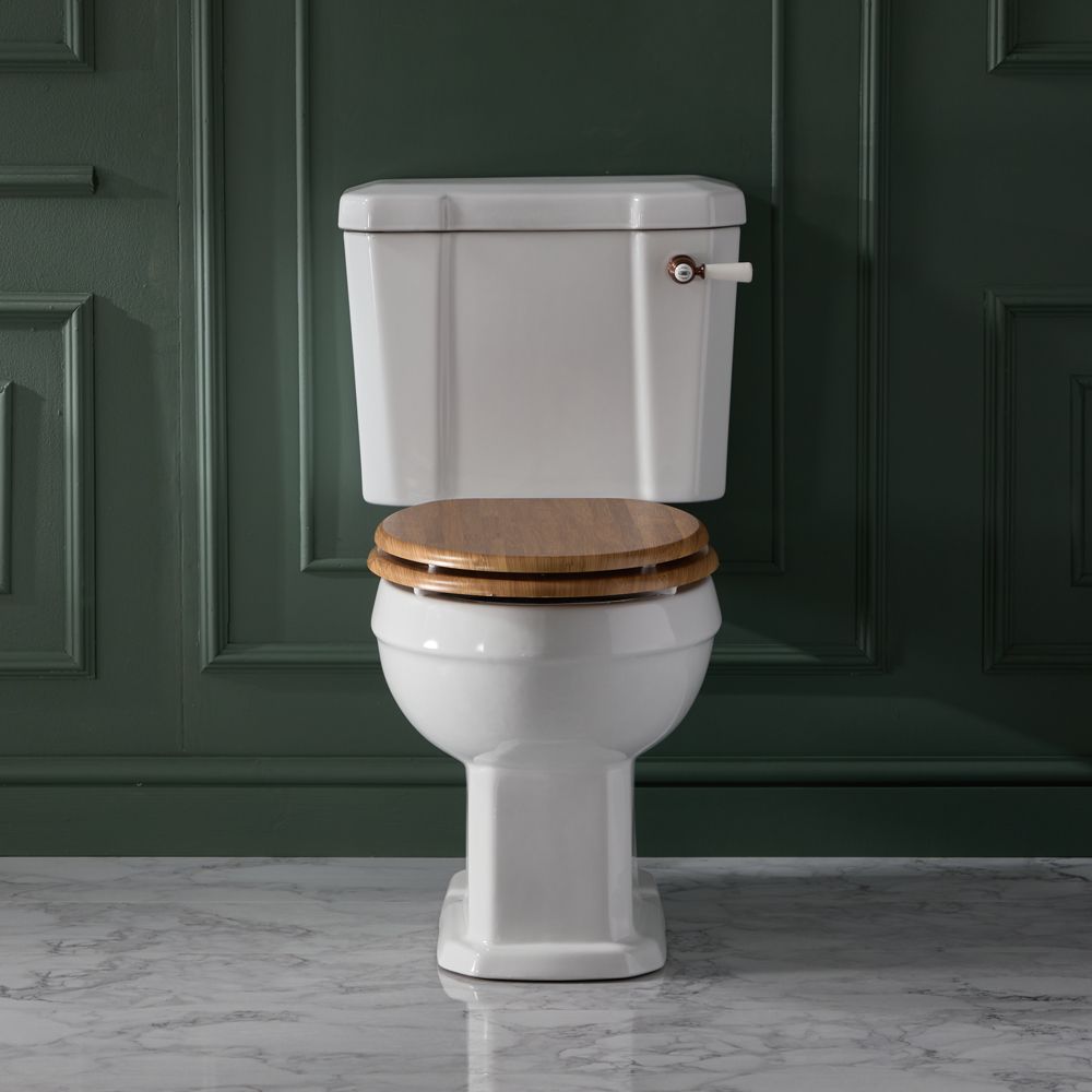 Inodoro Monobloque Tradicional Completo con Cisterna y Tapa para WC ...