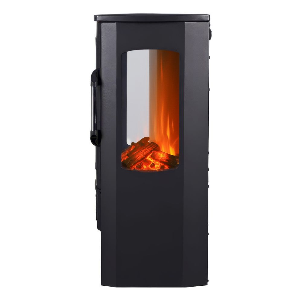 Chimenea Eléctrica Moderna Negra - Firenze - ECOSO de Hudson Reed