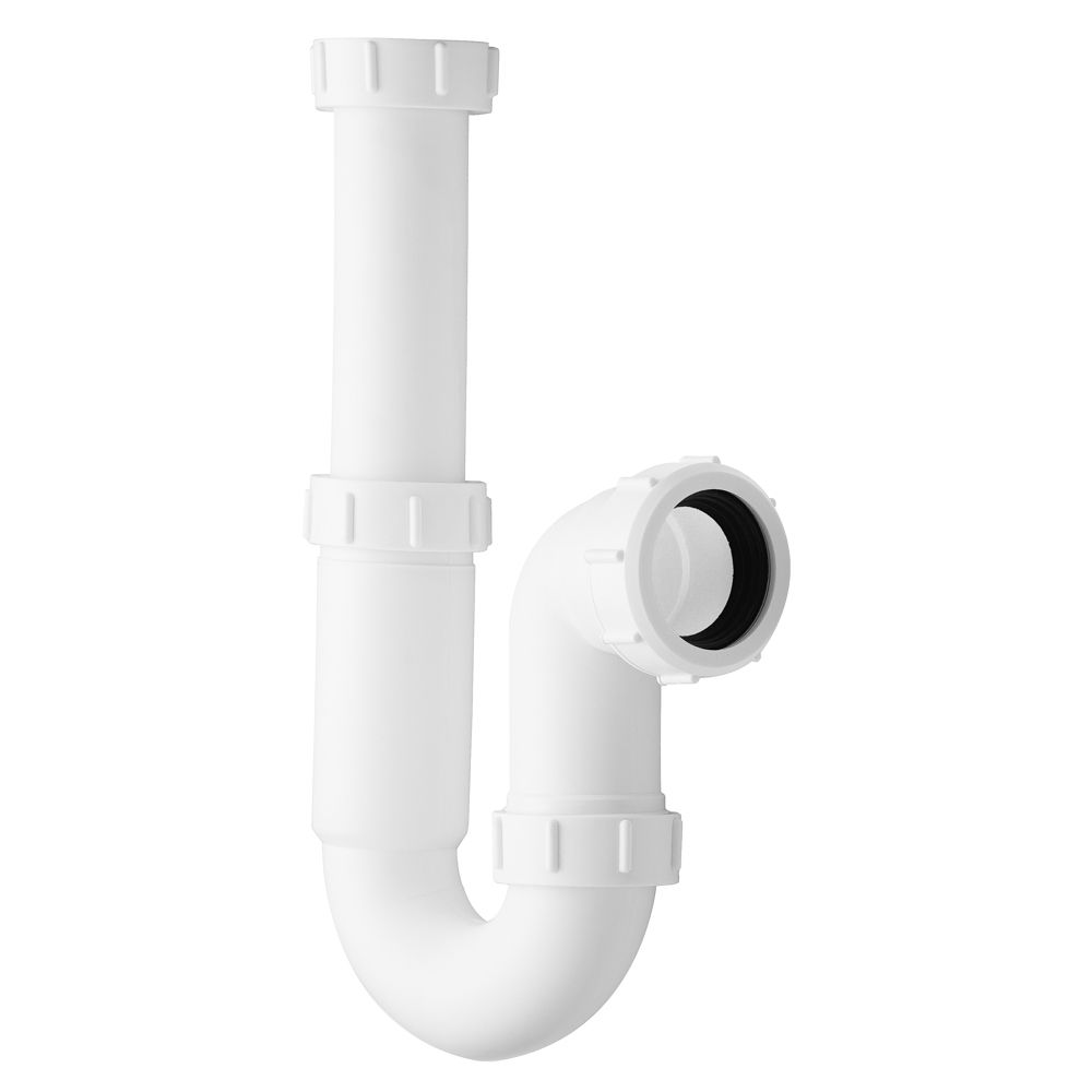 Sifón Telescópico en Forma de P de 40mm con Junta de 76mm - Cranplas