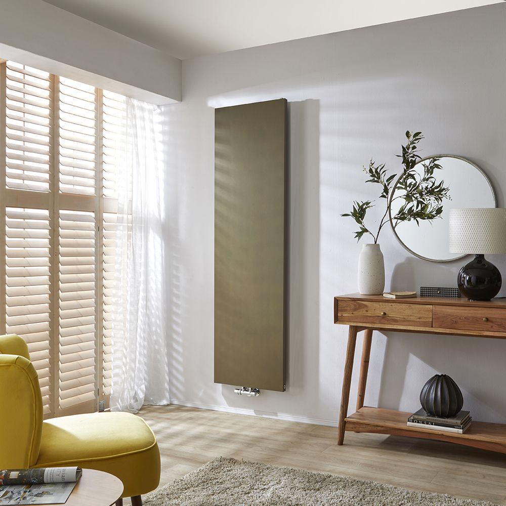 Radiador de Diseño Vertical de Color Oro Antiguo - 1800mm x 400mm - Rubi
